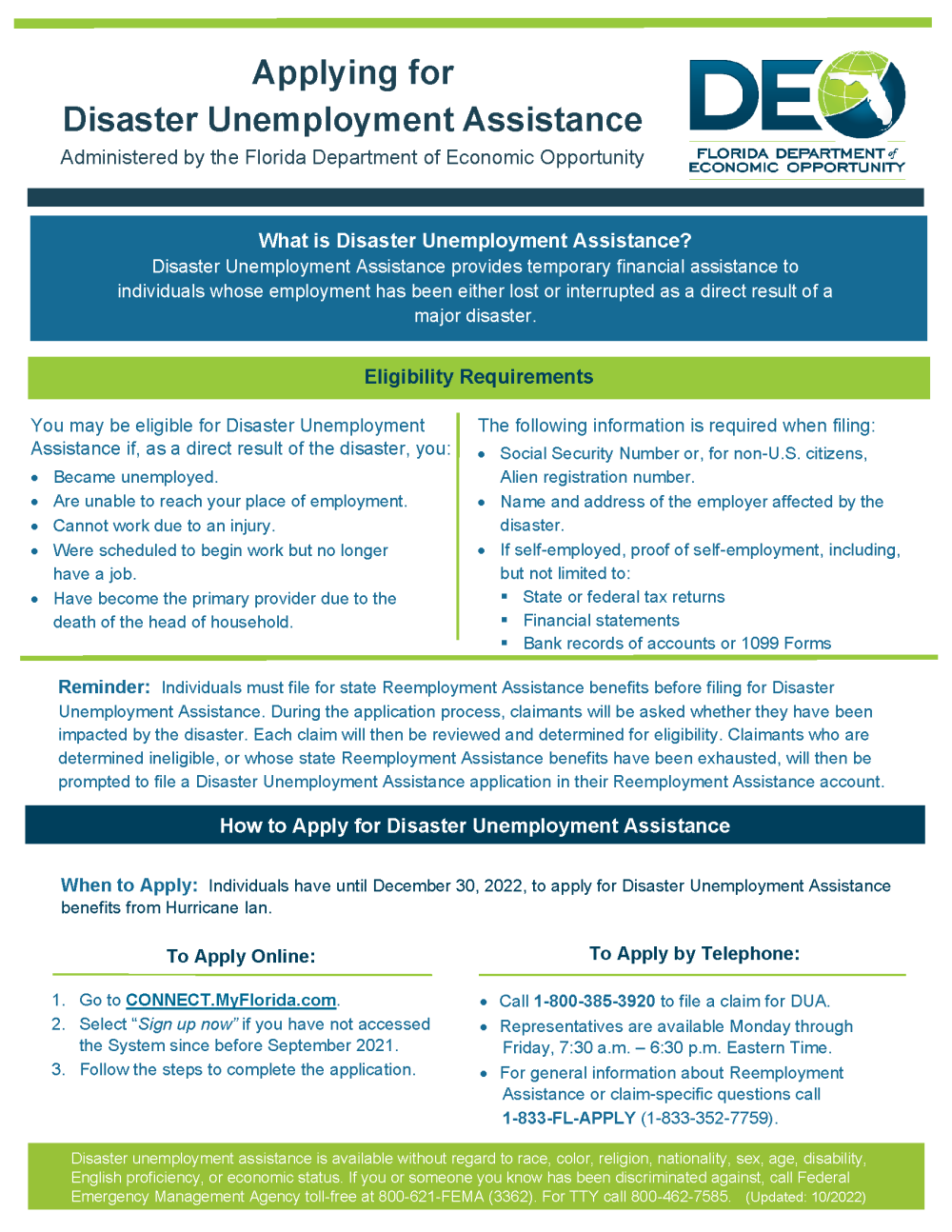 Applying for Disaster Unemployment Assistance - Charlotte County ...
